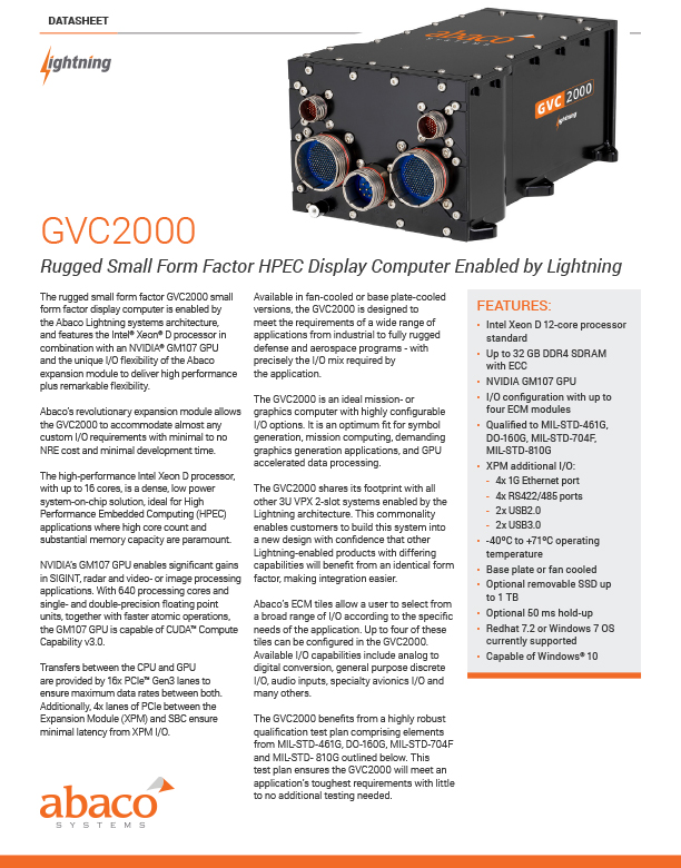 Datasheets | Abaco Systems